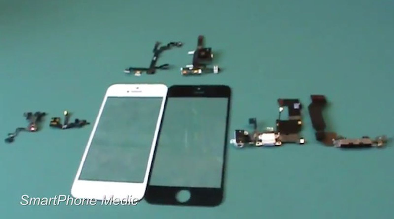 Video Comparison of 'iPhone 5' Front Panel and Flex Cables to iPhone 4S ...