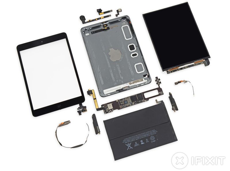 Teardown of Retina iPad Mini Reveals A7 Chip, LG Display, Larger ...