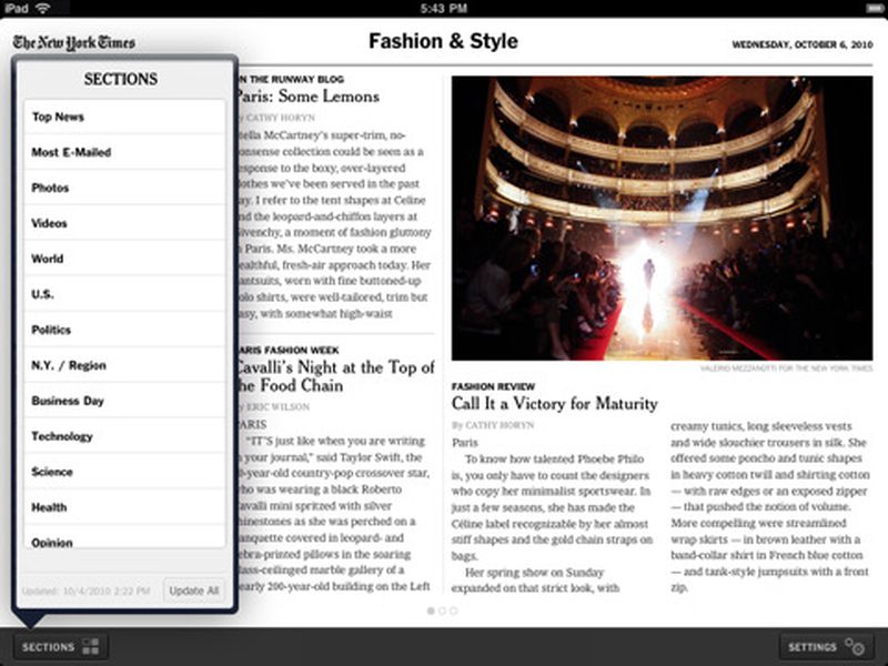 iPad News Apps: 'NYTimes' Revamp, 'New York Post' In-App Subscriptions ...