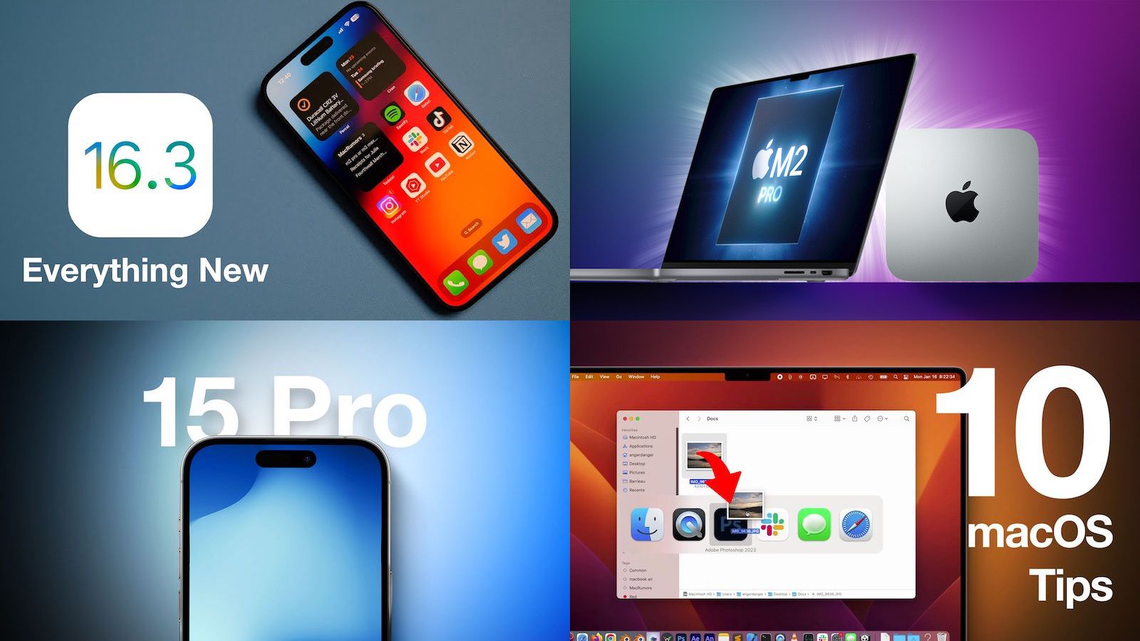 Top Stories: iOS 16.3 Released, iPhone 15 Pro Rumors, macOS Tips and Tricks, and More - MacRumors