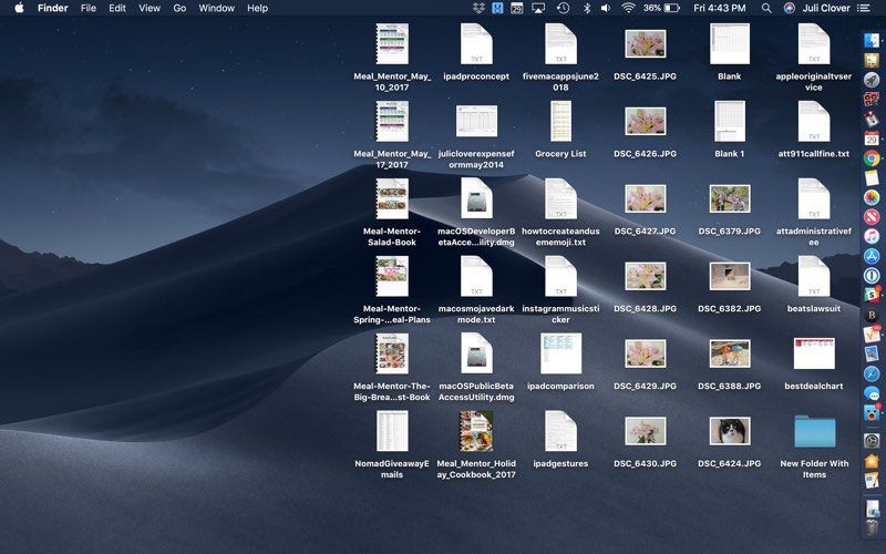 How to Organize Your Mac's Desktop With Stacks in macOS Mojave - MacRumors