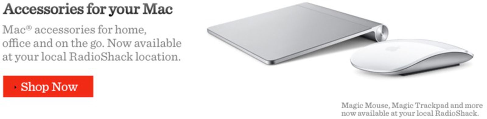RadioShack Now Offering Mac Accessories - MacRumors