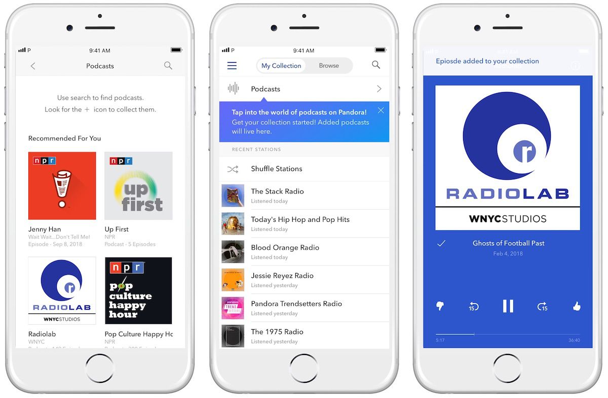 Pandora Announces Personalized Podcast Curation With the 'Podcast ...