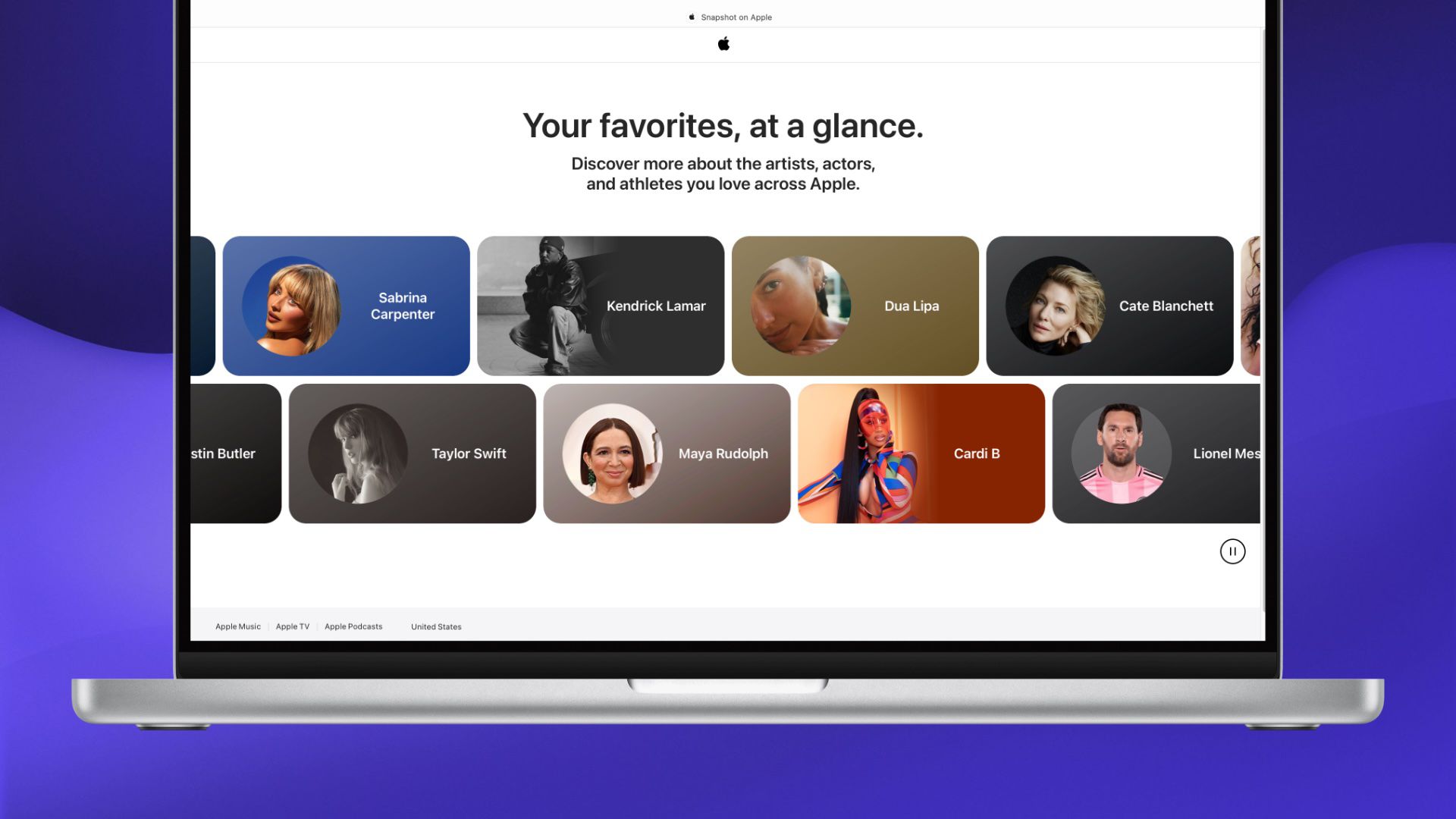 Apple Launches New ‘Snapshot’ Web Page: ‘Your Favorites, At a Glance ...