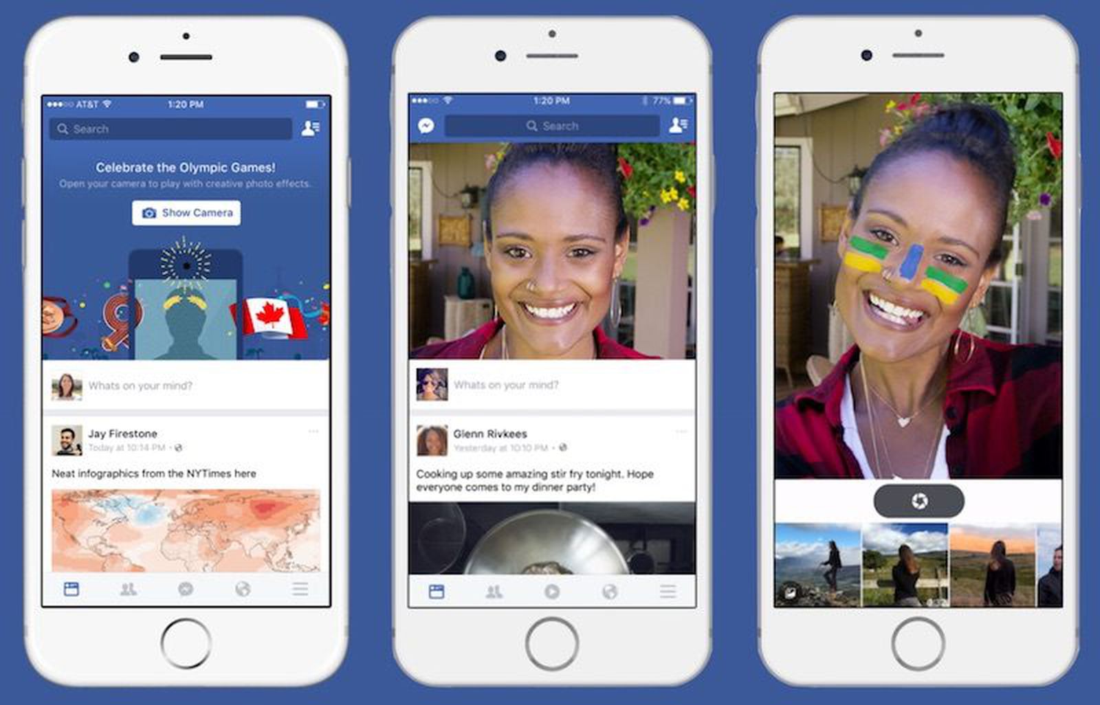 Facebook Plans to Make Camera More Prominent in Mobile App, Akin to ...