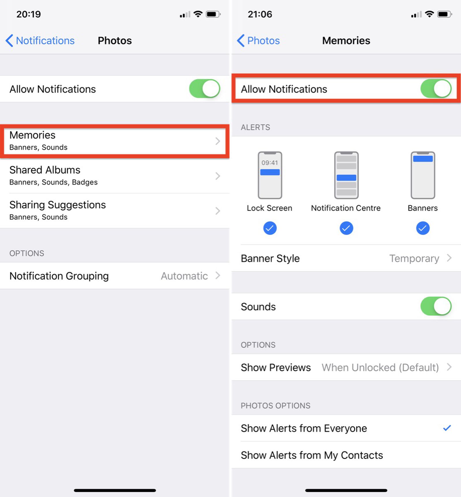 How to Disable Memories Alerts in iOS 12 - MacRumors