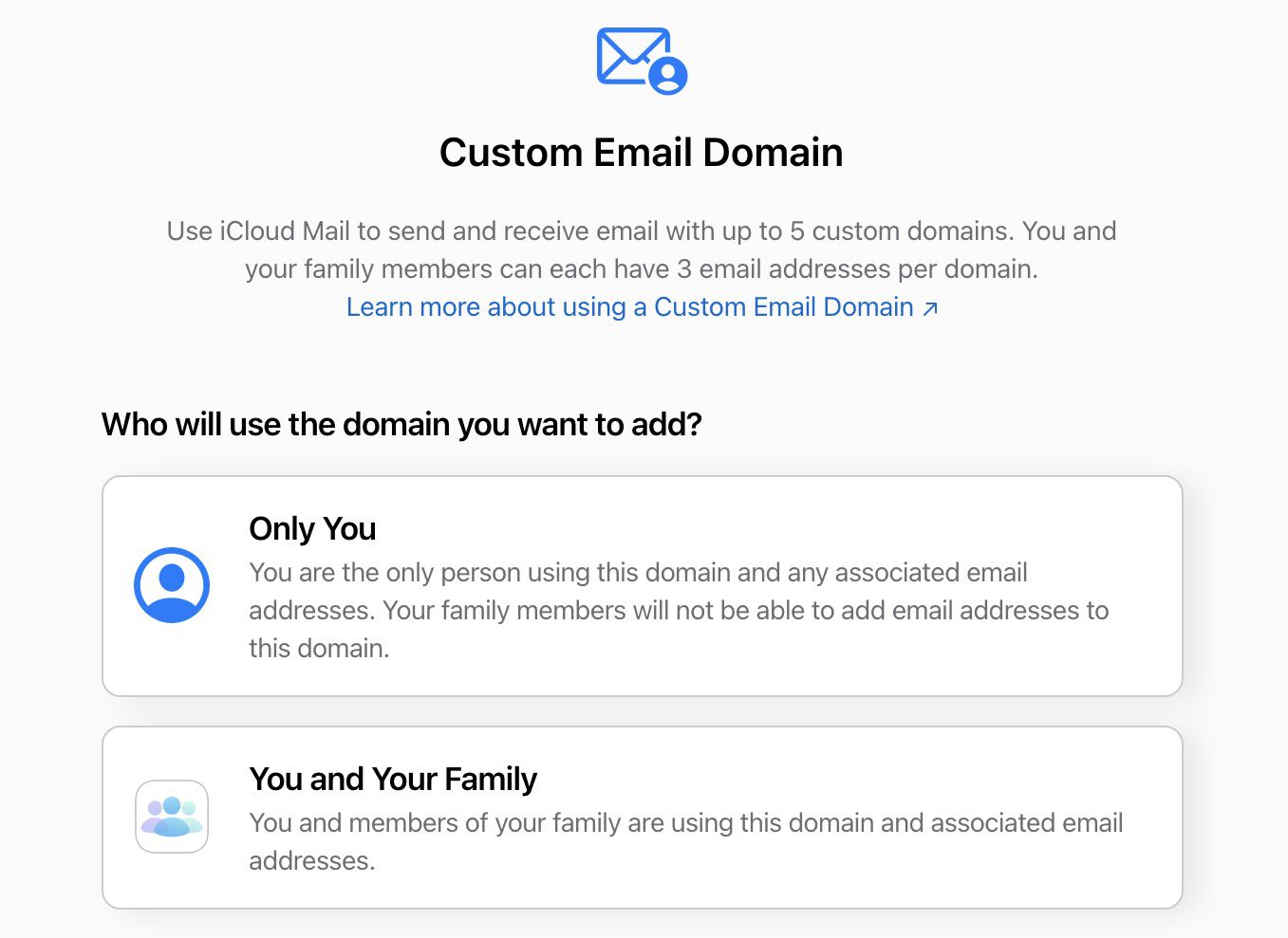 iCloud+'s New Custom Email Domain Feature Now Available in Beta - MacRumors