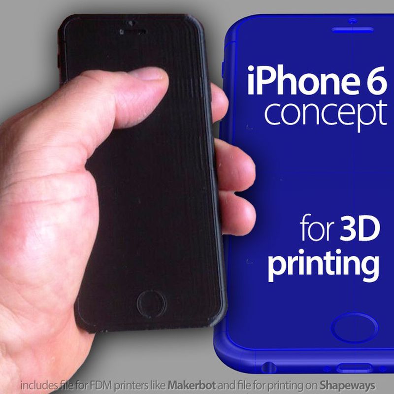 3D Print Your Own 4.7-Inch iPhone 6 Mockup with These $25 Plans - MacRumors