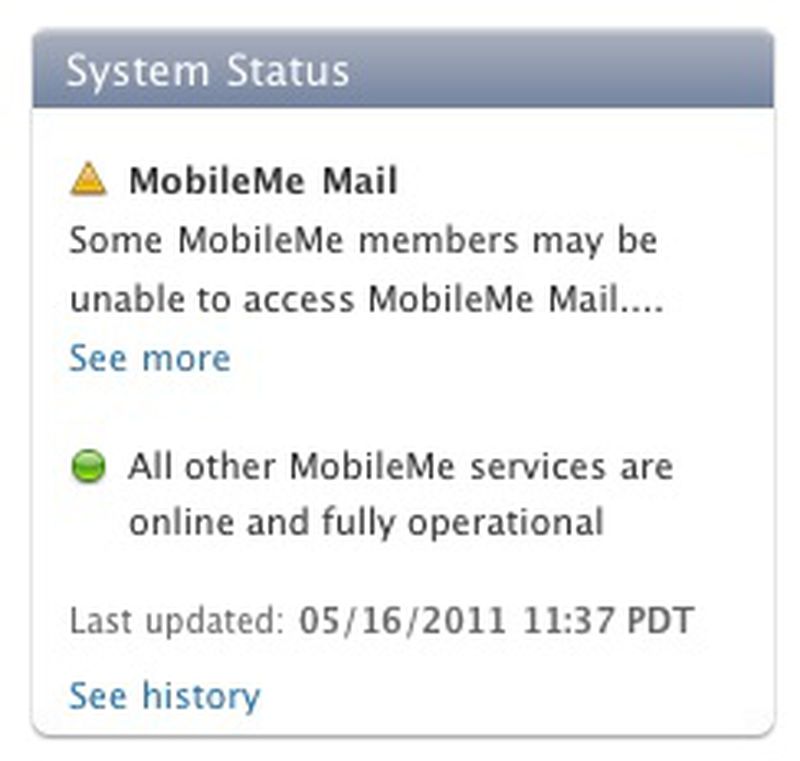 MobileMe Mail Massively Missing - MacRumors