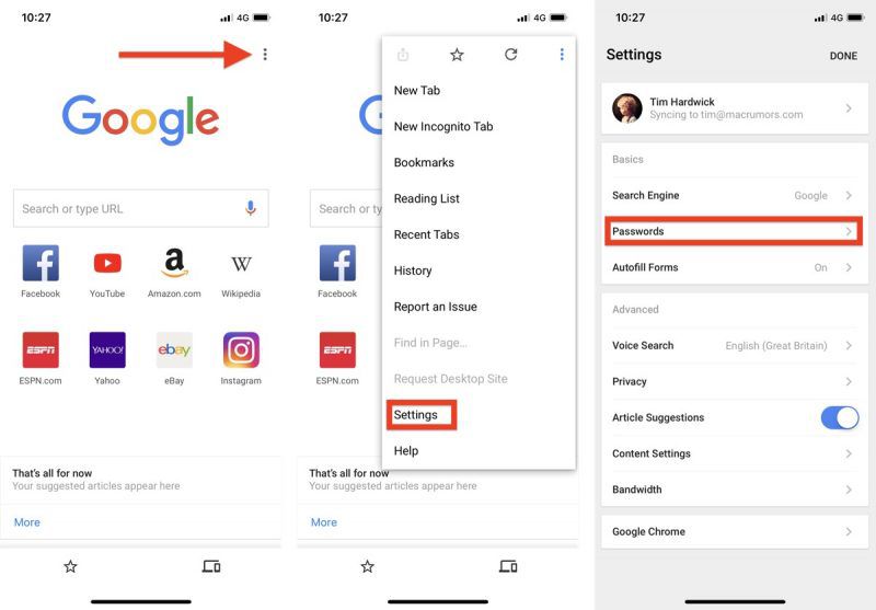 How to Export Your Passwords and Login Data From Google Chrome - MacRumors
