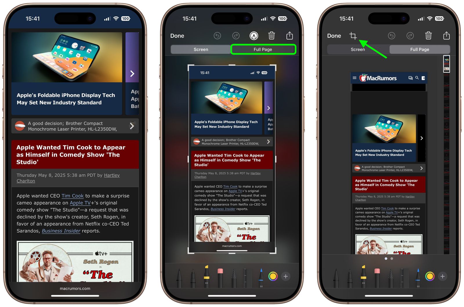 Turn a Long Webpage into a PDF with a Single iPhone Screenshot - MacRumors