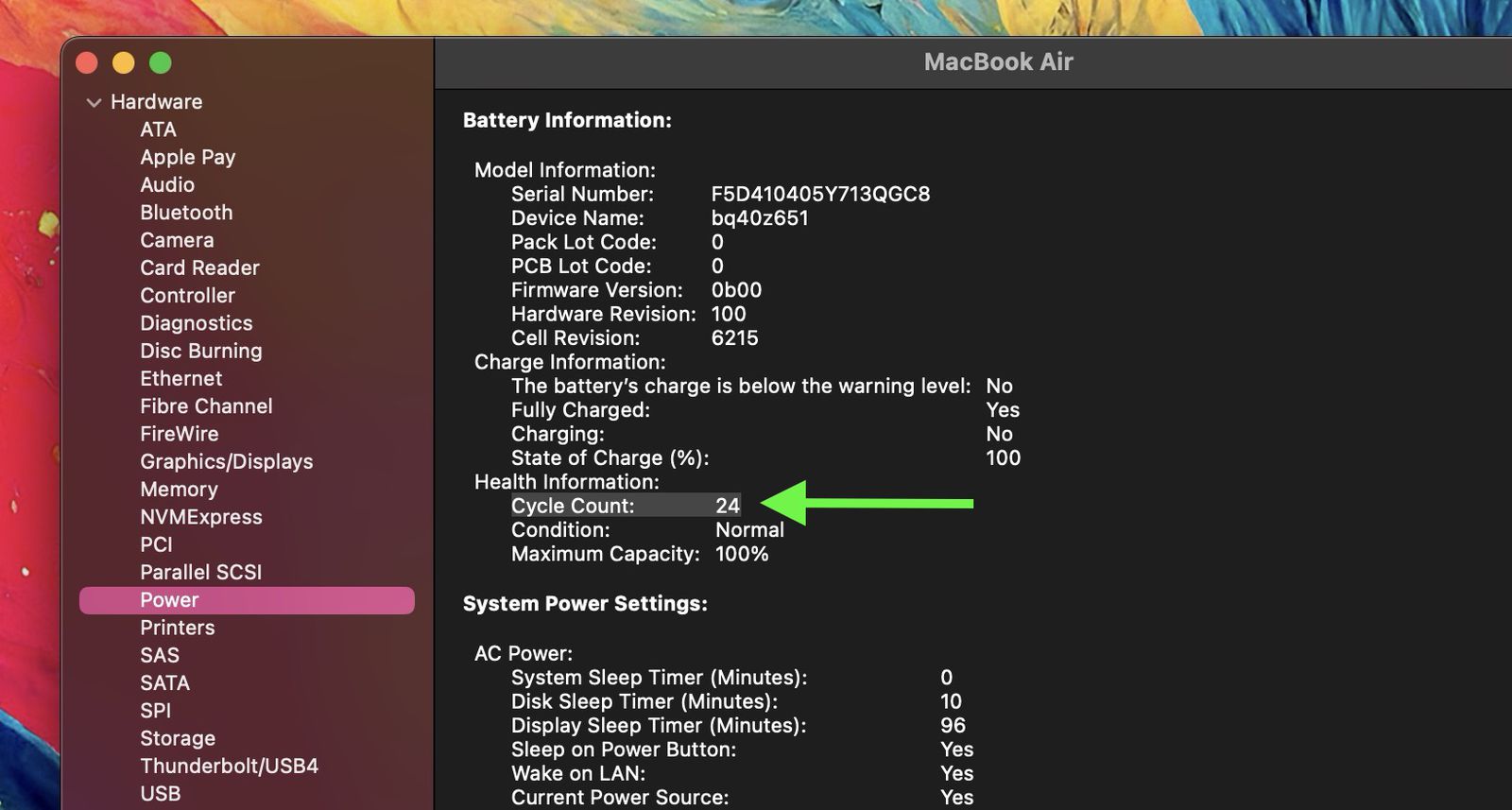 Check Your Mac's Battery Cycle Count - MacRumors
