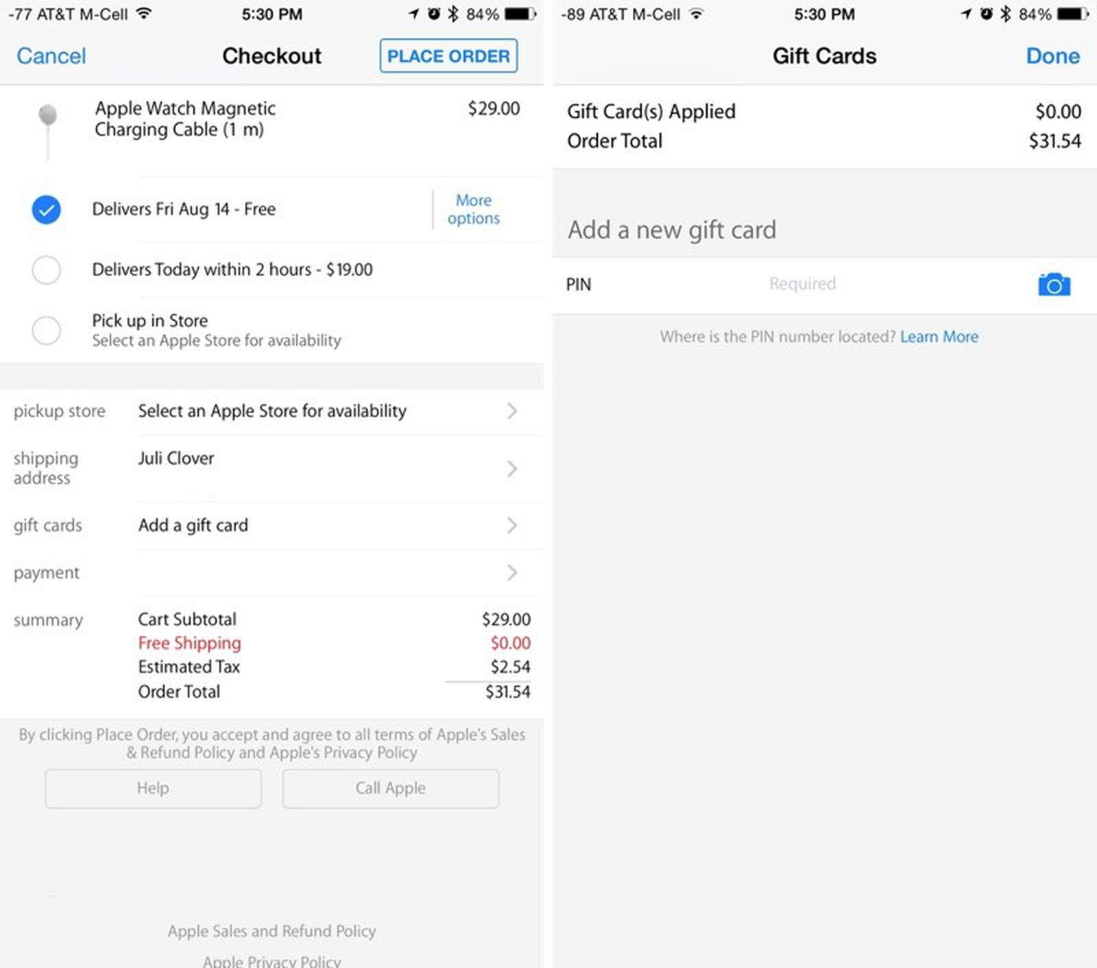 Apple Store App Updated With Support For Gift Card Purchases Macrumors