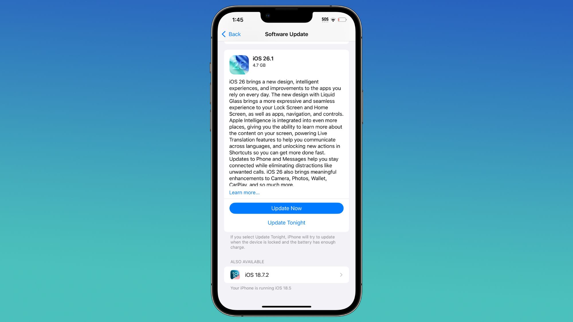 Apple Pushes iPhone Users Still on iOS 18 to Upgrade to iOS 26 - MacRumors