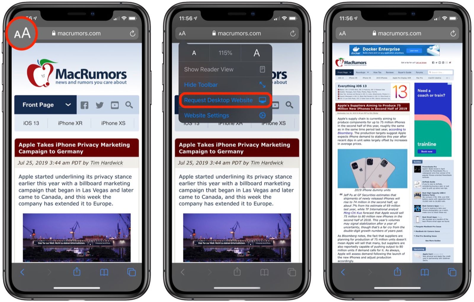 How to Request a Desktop Website in Safari for iOS - MacRumors