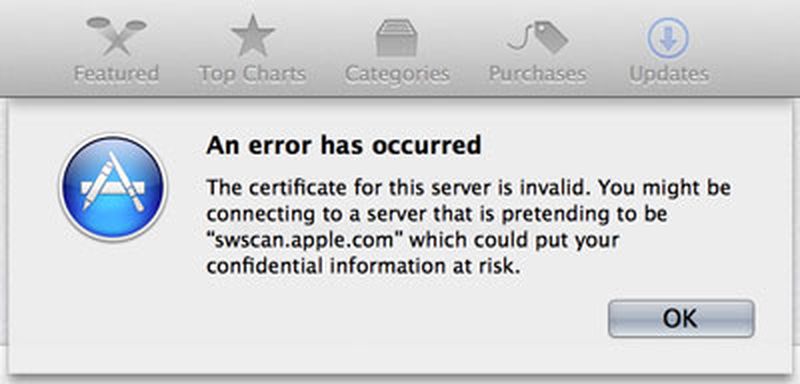 Apple Forgets to Renew SSL Certificate, Breaking OS X Software Update [Fixed] - MacRumors