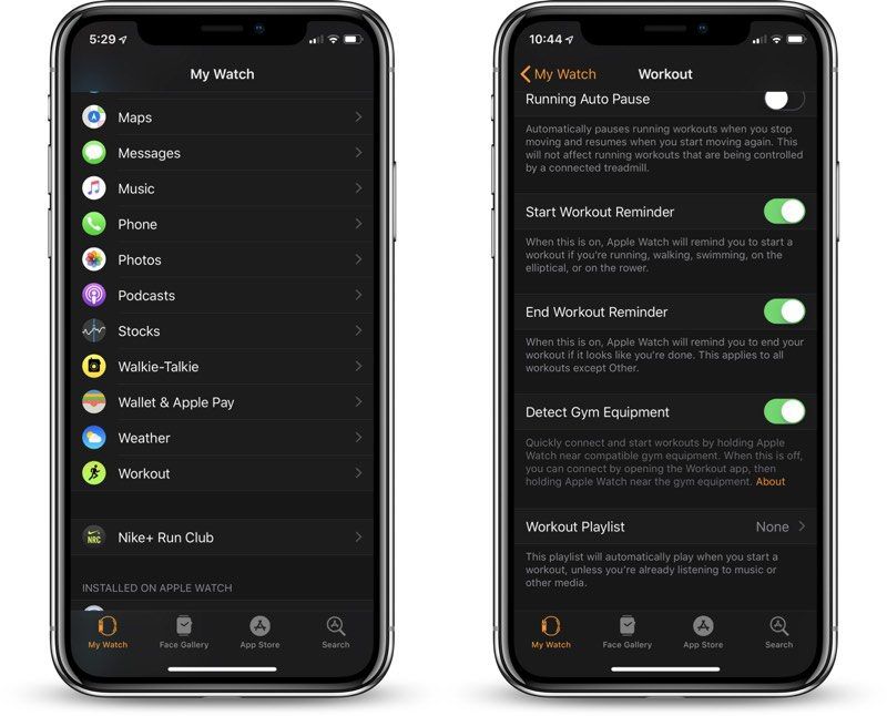 How to Enable and Disable Automatic Workout Detection in watchOS 5 ...
