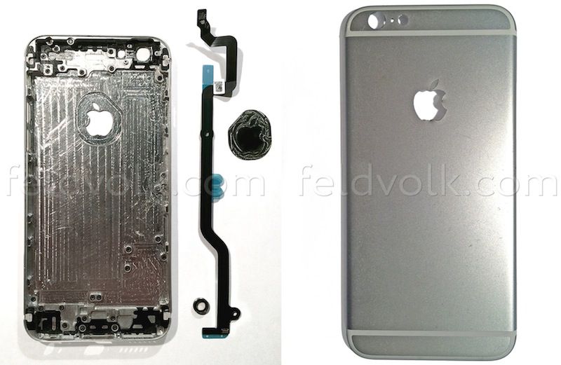 New iPhone 6 Rear Shell Photos Show Recessed Volume Buttons, Scratch ...