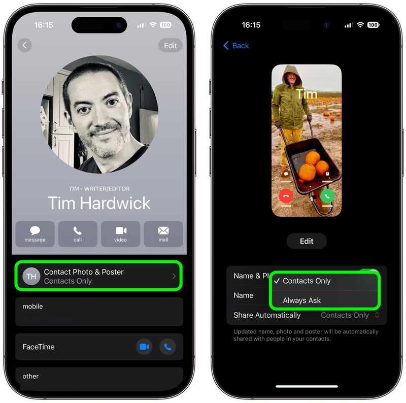 How to Create Your iPhone Contact Poster - MacRumors
