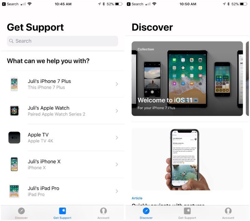 Apple Support App Updated With Redesigned Interface and New Discover ...