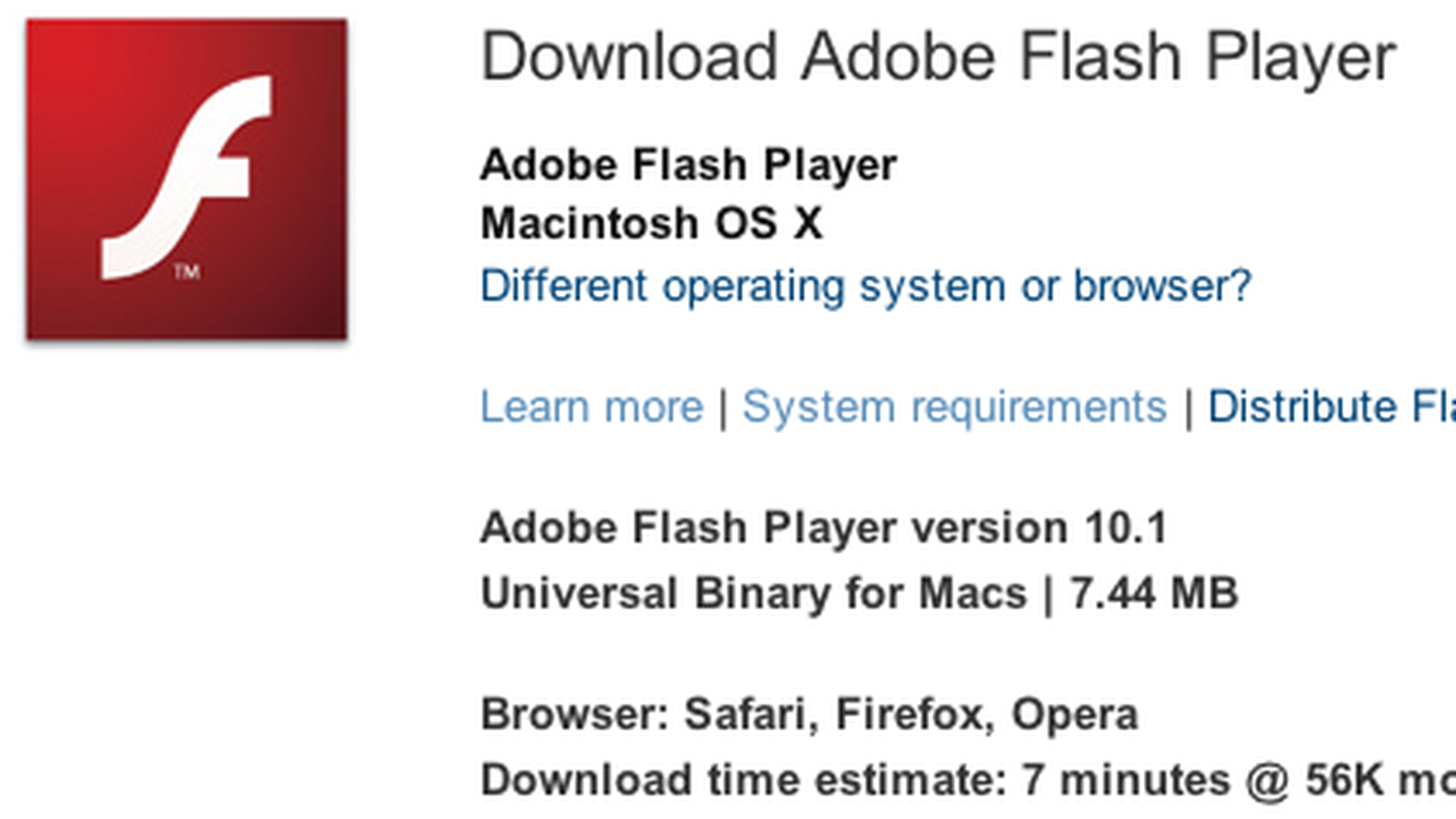 Adobe Flash X