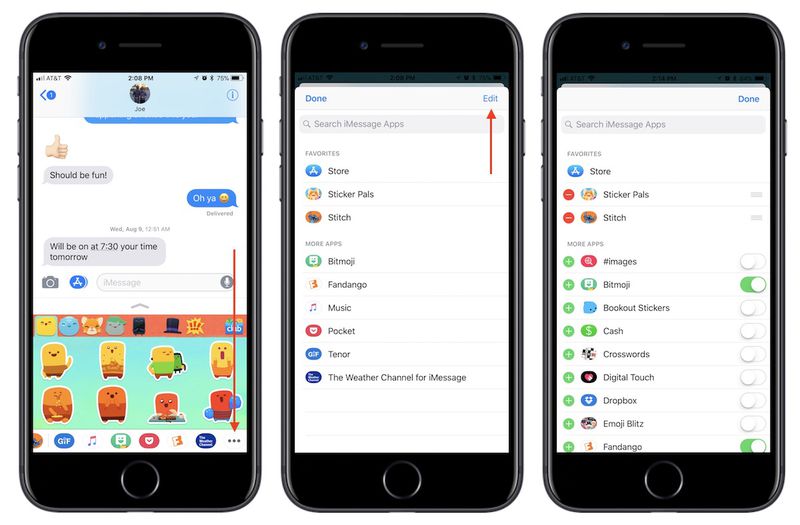 How to Use the Redesigned Messages App Drawer in iOS 11 - MacRumors