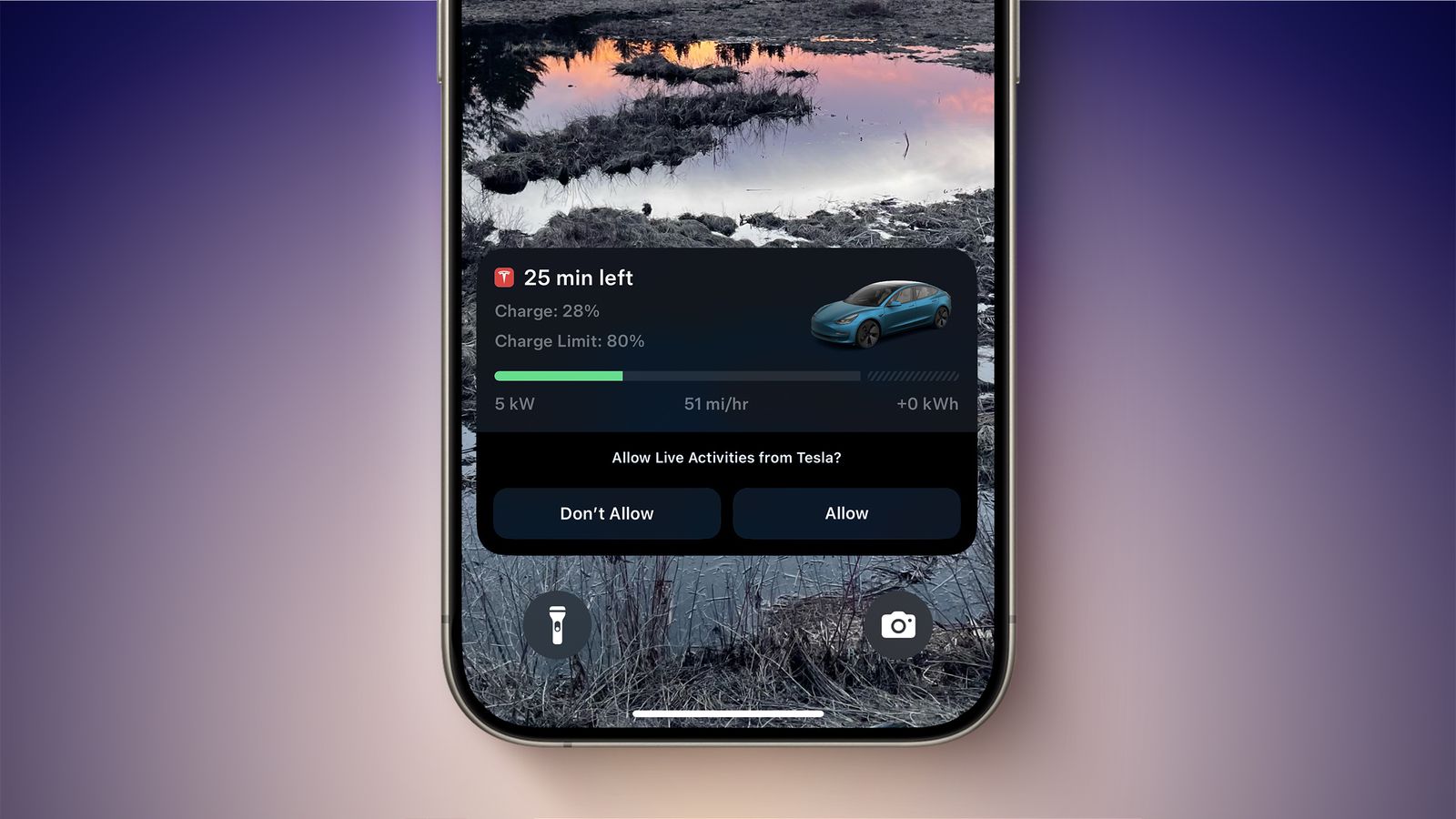 Tesla Now Shows Live Supercharging Status on iPhone's Lock Screen and ...