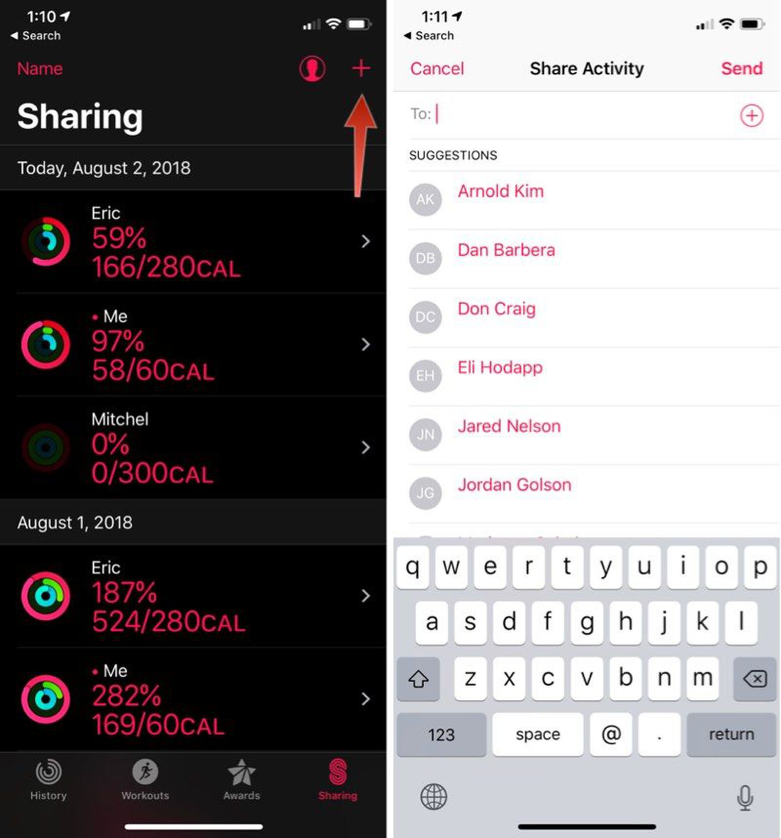 How to Start an Activity Competition With a Friend in watchOS 5 - MacRumors
