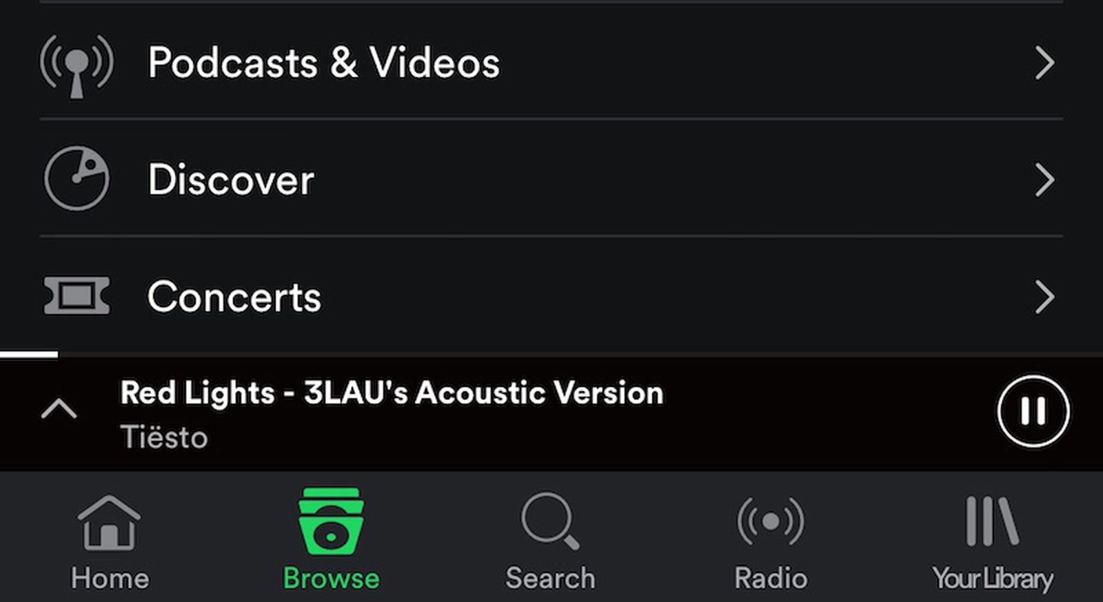 Spotify Replaces Hamburger Menu With Navigation Bar on iPhone - MacRumors