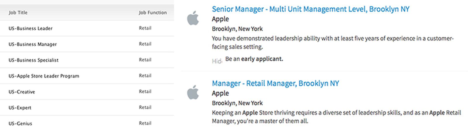Apple's First Retail Store in Brooklyn Confirmed by Job Listings ...