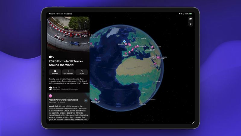 Apple Maps Launches F1 Tracks Guide Ahead of 2026 Season - MacRumors