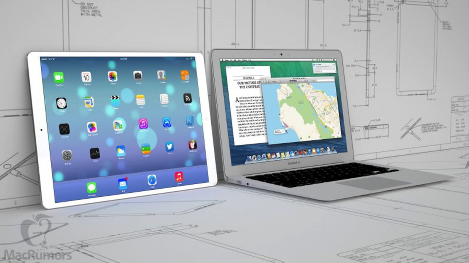 Size Comparison of a 12.9-Inch iPad with Smaller iPad Models and 13 ...
