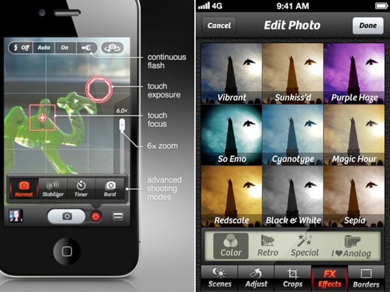 Camera+ App Updated With New Sharing, Shooting Modes, and Extensive ...