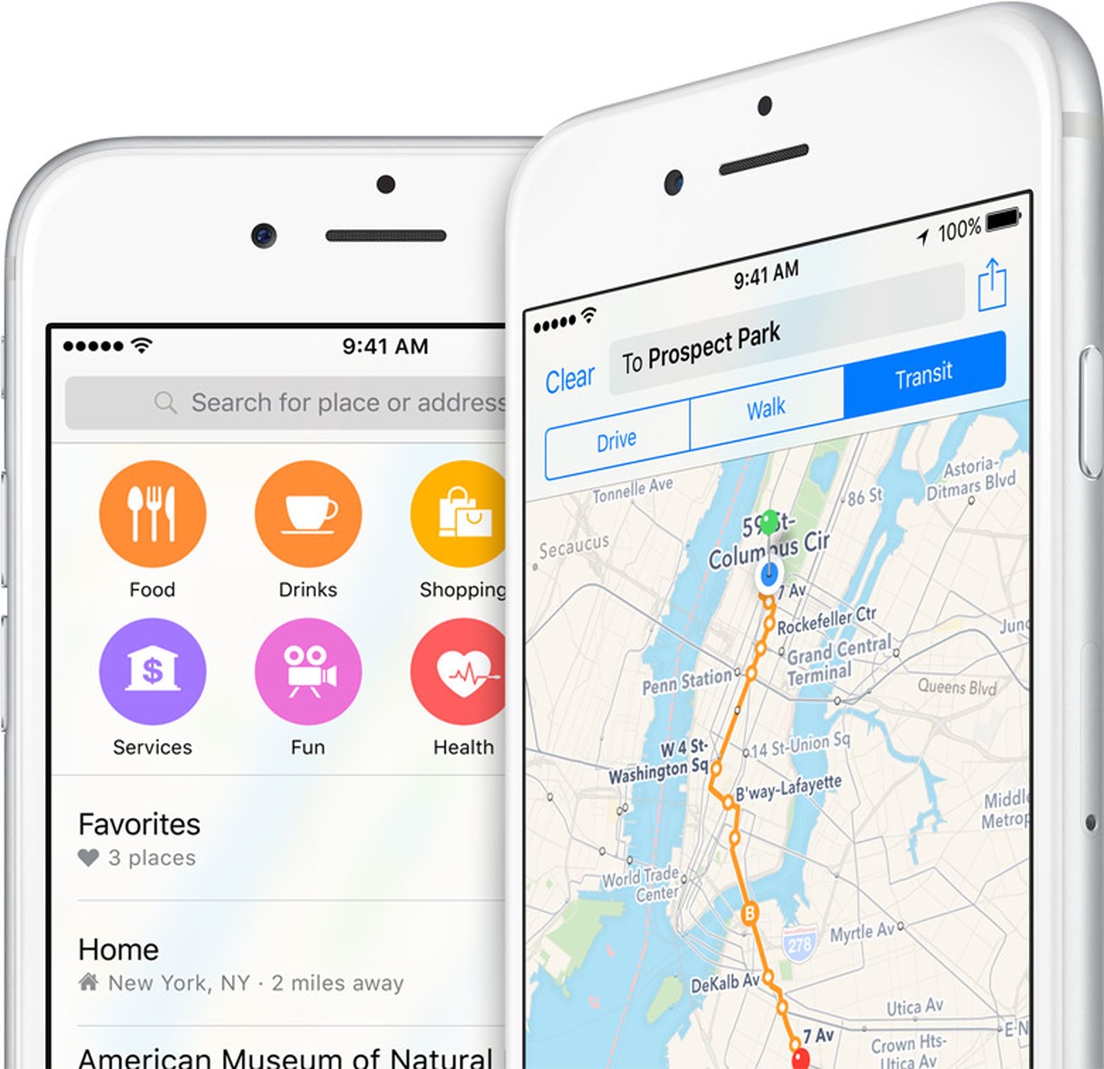 Inside iOS 9: Apple Maps Gains Transit Mode and Nearby Search - MacRumors