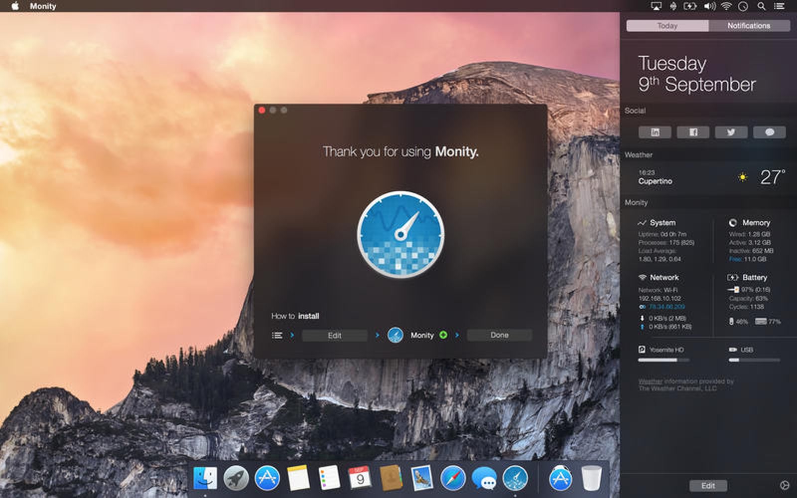 A List of OS X Yosemite Apps With Notification Center Widgets, Share ...