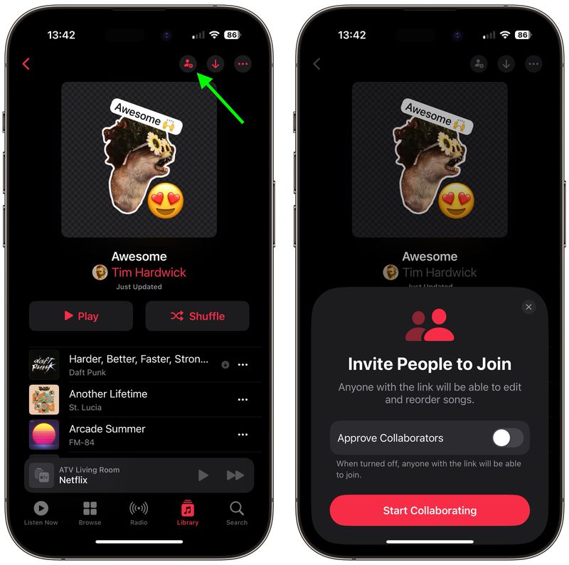 iOS 17.3: How to Use Collaborative Apple Music Playlists - MacRumors