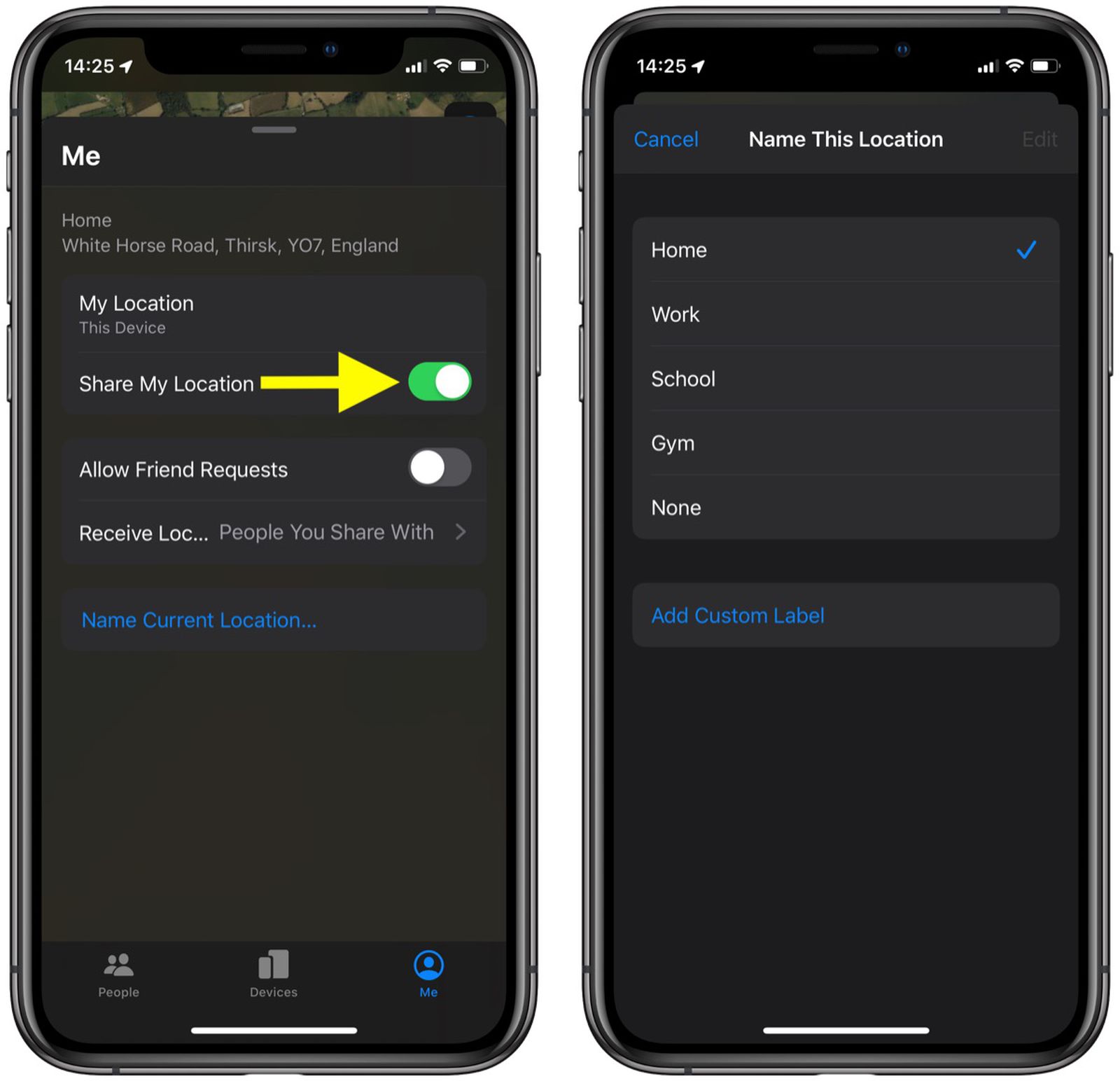 How to Share Your Location With a Friend Using Find My - MacRumors