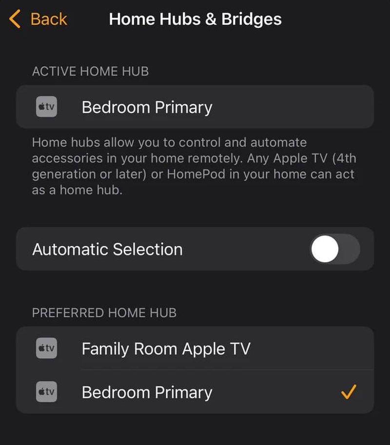 You Can Select a Preferred Home Hub in iOS 18 - MacRumors