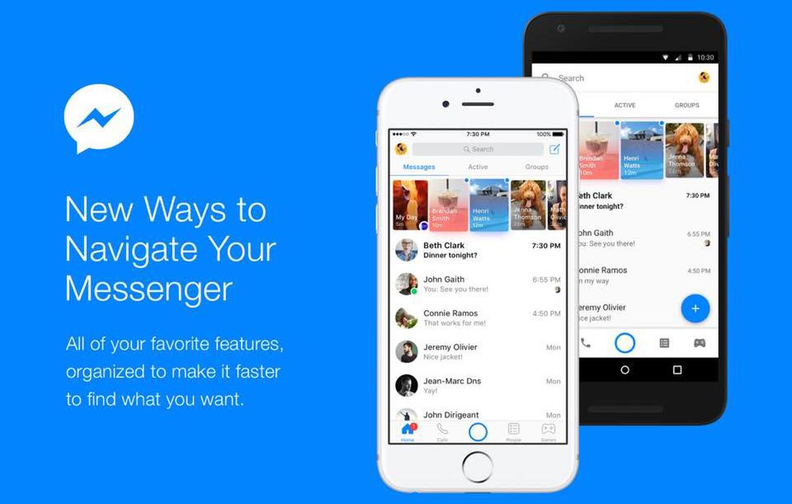 Facebook Messenger Redesign Makes it Easier to Navigate, Find Online ...