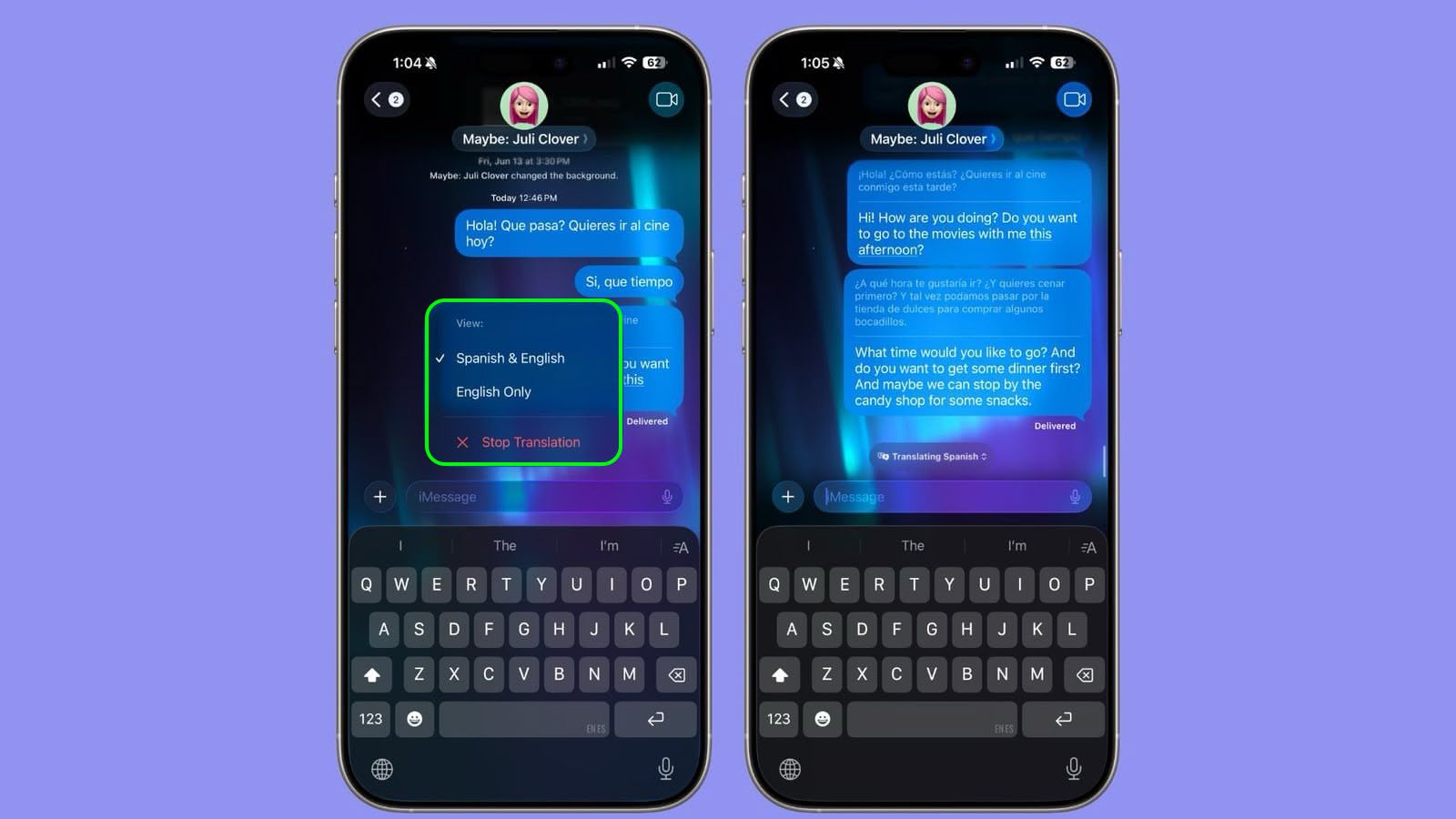 iOS 26: Use Live Translation in Messages - MacRumors