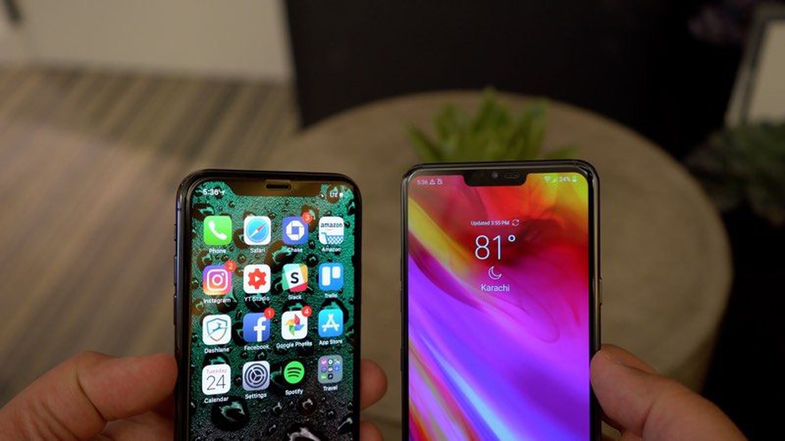 Notch vs. Notch: LG's New G7 ThinQ Compared to iPhone X - MacRumors