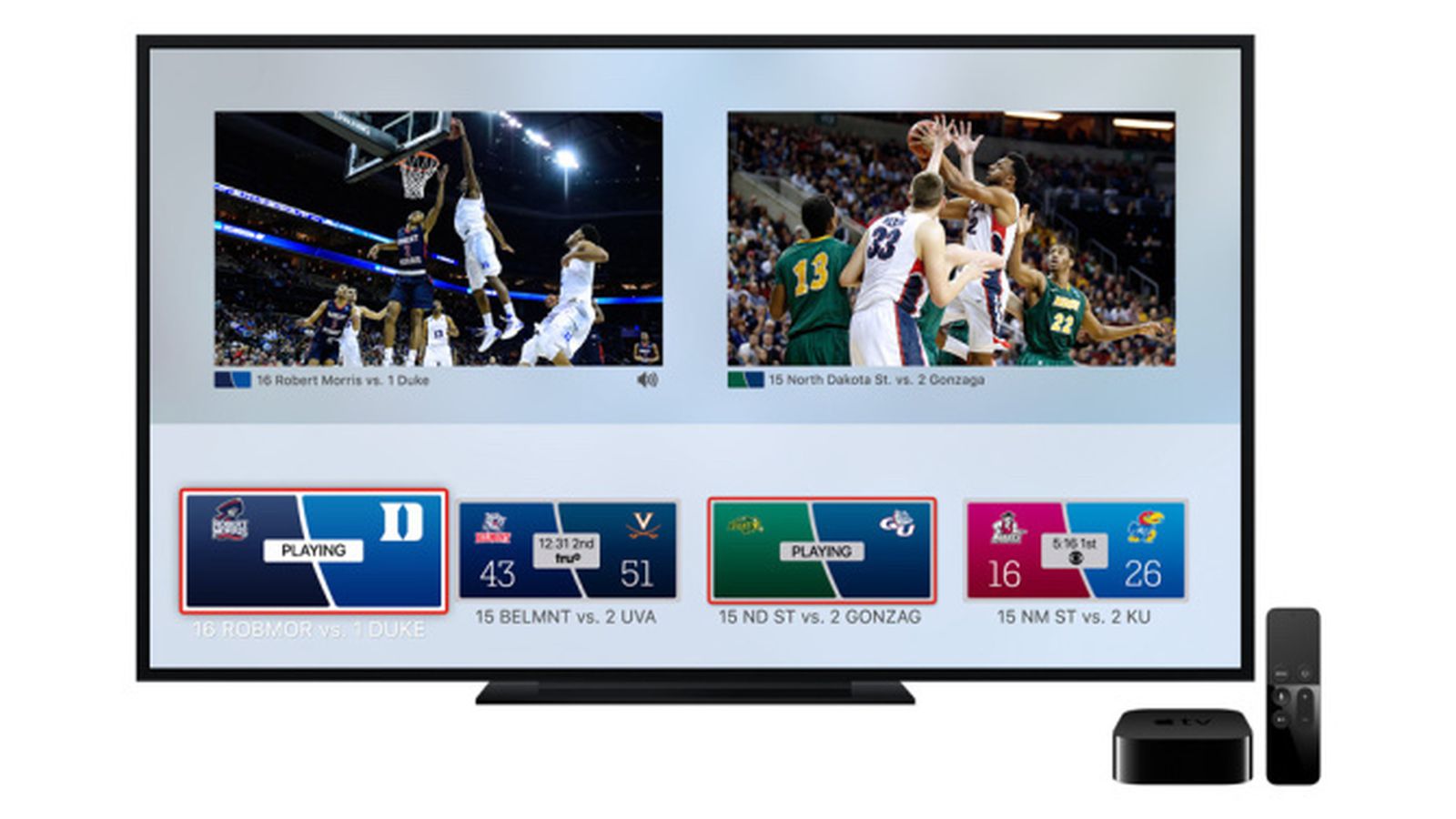 NCAA March Madness App Updated for 2016 Tournament, Expands to Apple TV ...