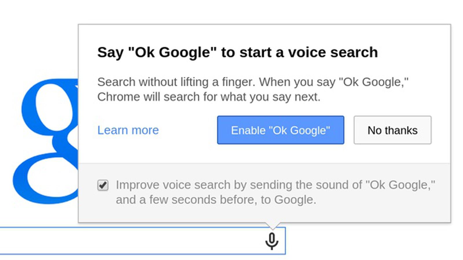 Google Removes 'OK Google' Search Activation in Latest Chrome Update ...