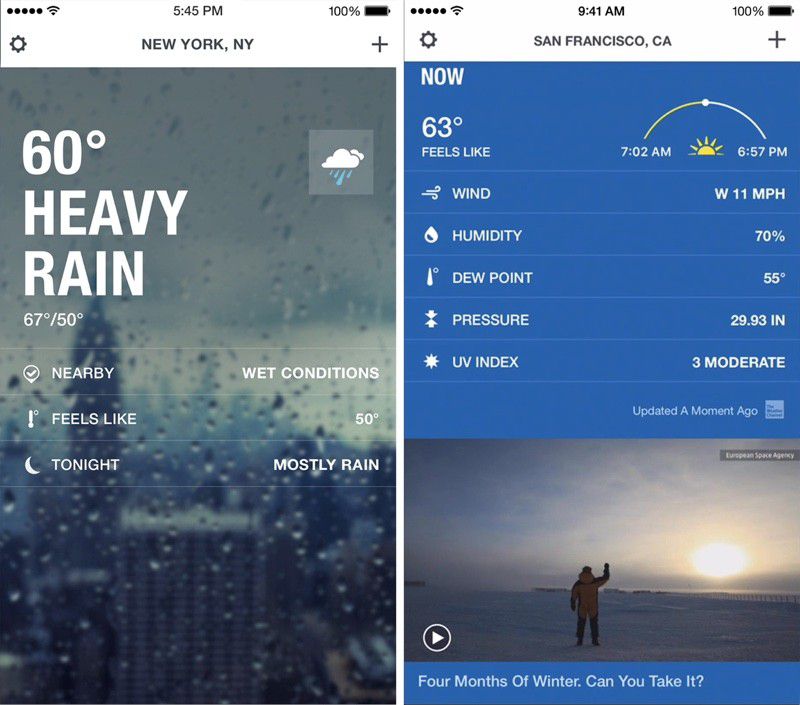 'The Weather Channel' App for iPhone Gains Revamped Design, 3D Touch ...