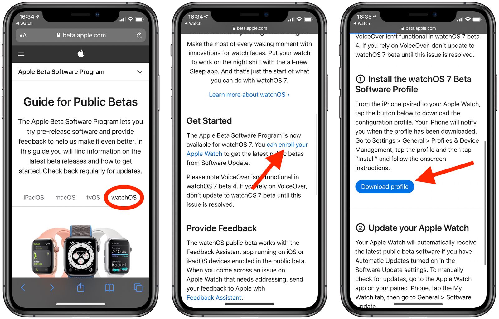 How to Install the watchOS 7 Public Beta on Apple Watch - MacRumors