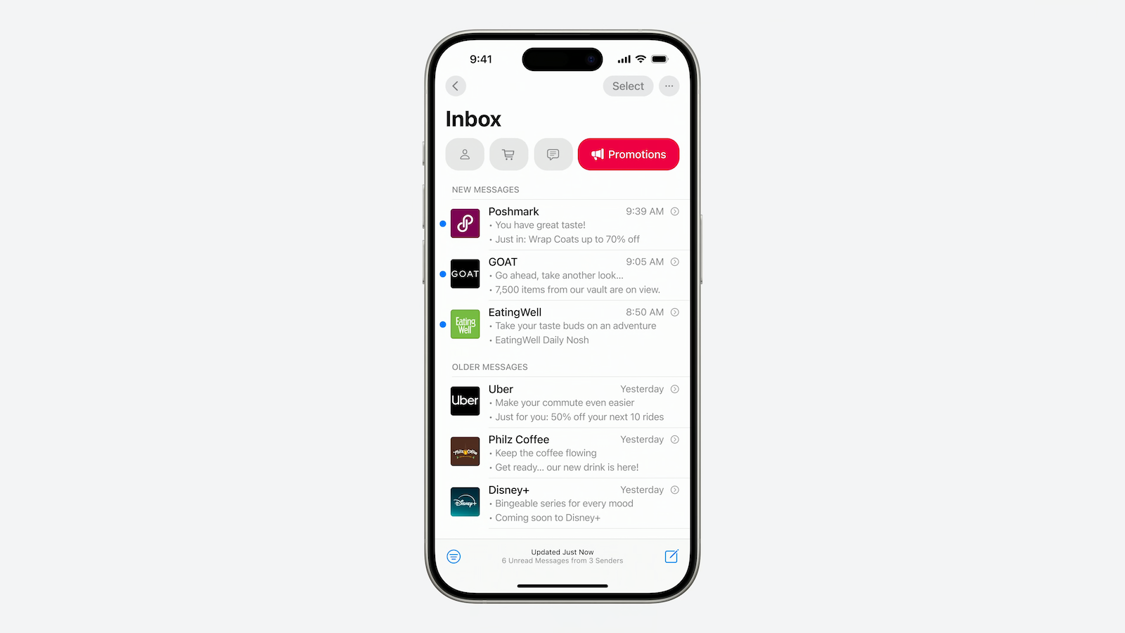 iOS 18.2 Includes Revamped Mail App With Built-In Categorization - MacRumors
