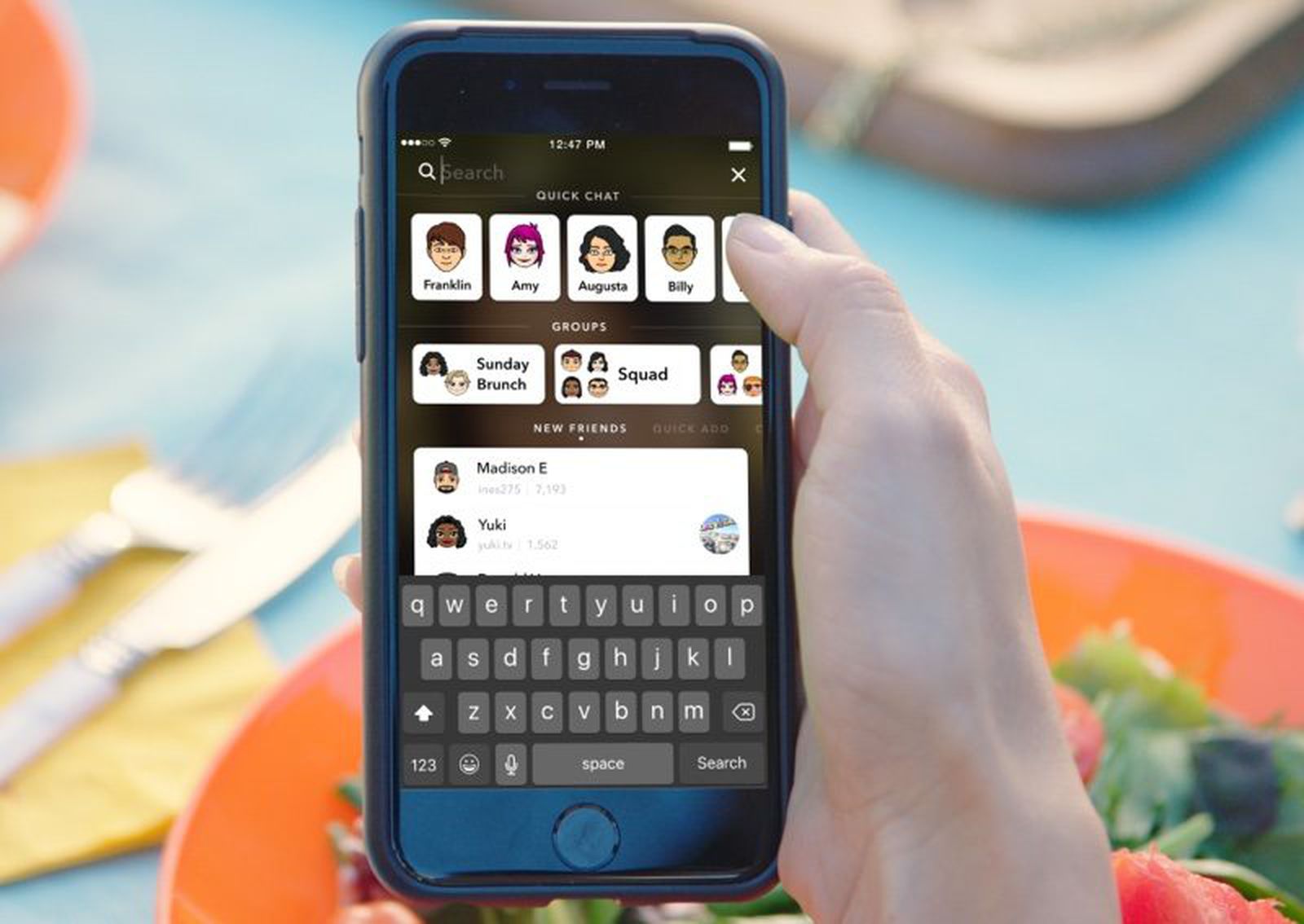 Universal Search Bar Added to Snapchat's iOS App - MacRumors