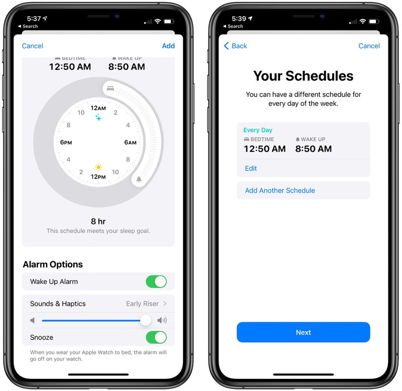 iOS 14 and watchOS 7 Sleep Features: Sleep Mode, Wind Down, Sleep ...