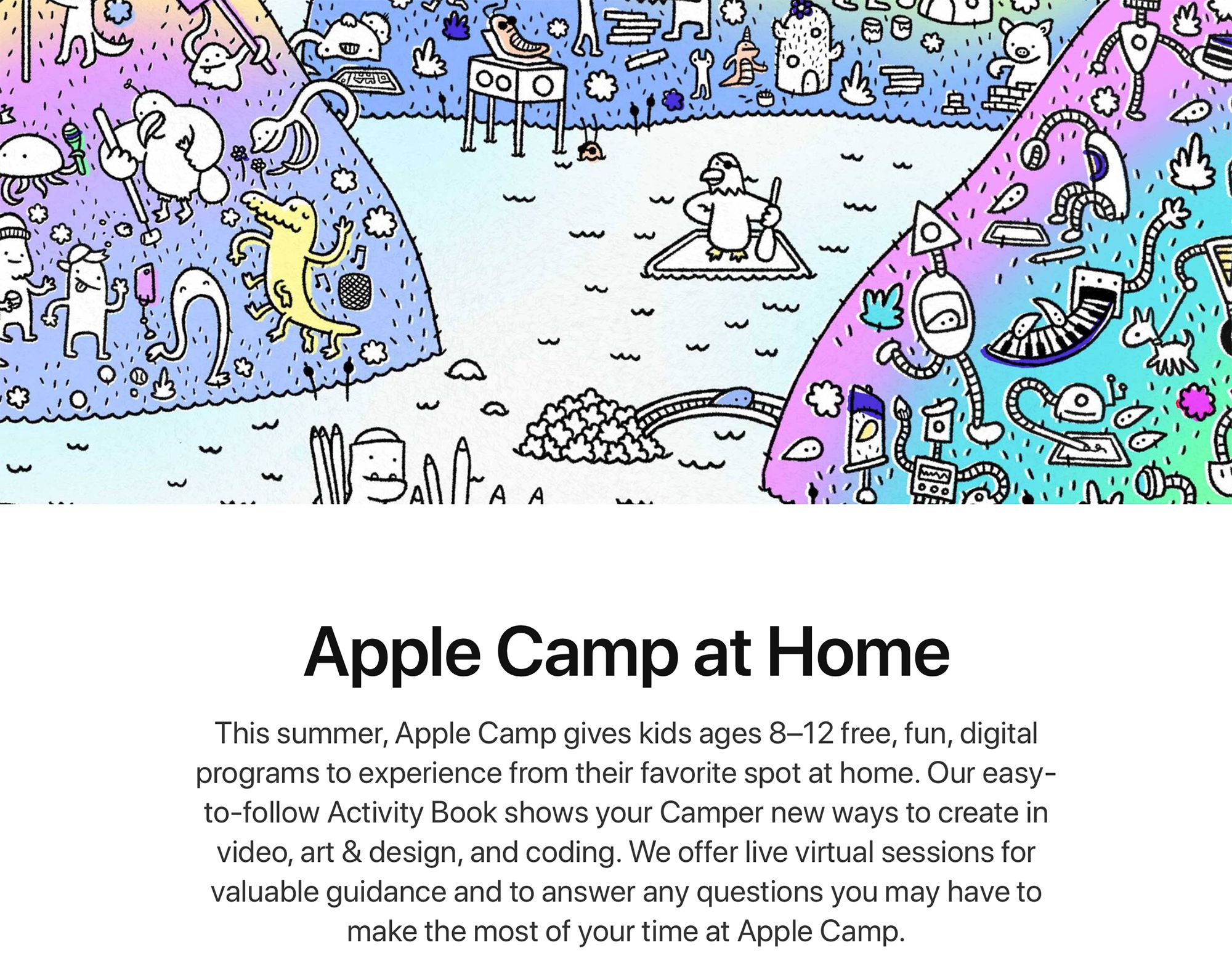Apple Launches 'Apple Camp at Home' Experience for Kids - MacRumors