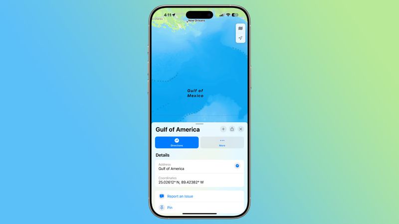 Apple Adopting 'Gulf of America' Naming for Apple Maps - MacRumors